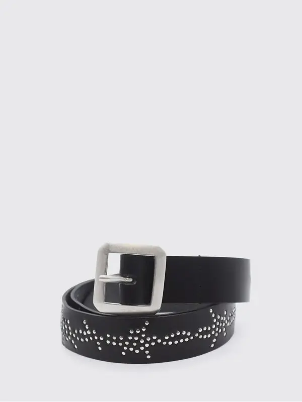 HTC LOS ANGELES Cowhide Leather Belt With Embroidery