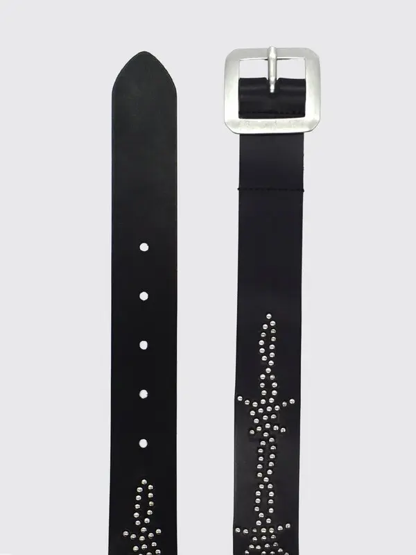 HTC LOS ANGELES Cowhide Leather Belt With Embroidery