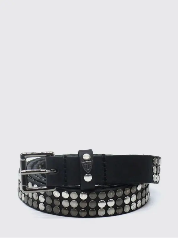 HTC LOS ANGELES Leather Belt - Black