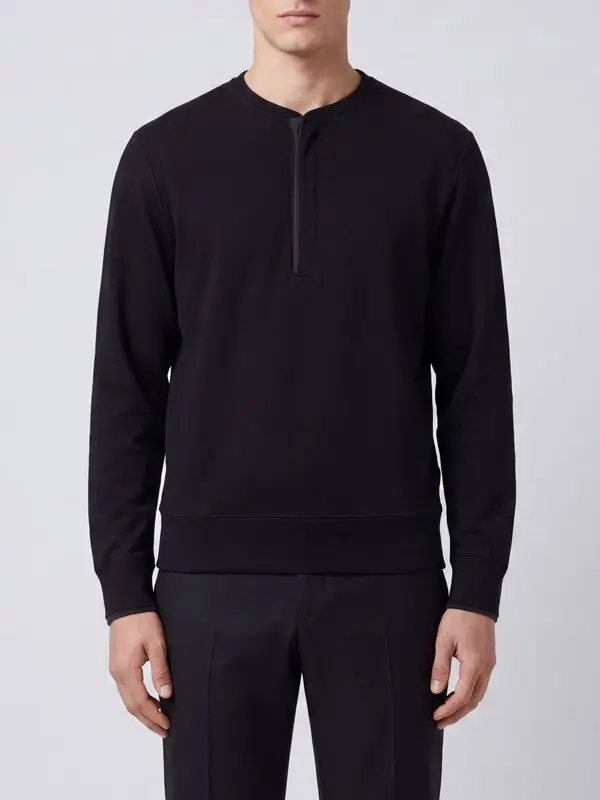 TOM FORD Wool Silk And Cashmere Blend Crew-neck Jumper With Ribbed Trims