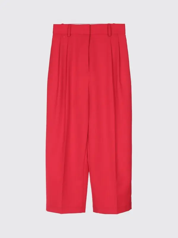 Elisabetta Franchi High-waisted Cropped Wide-leg Gabardine Trousers