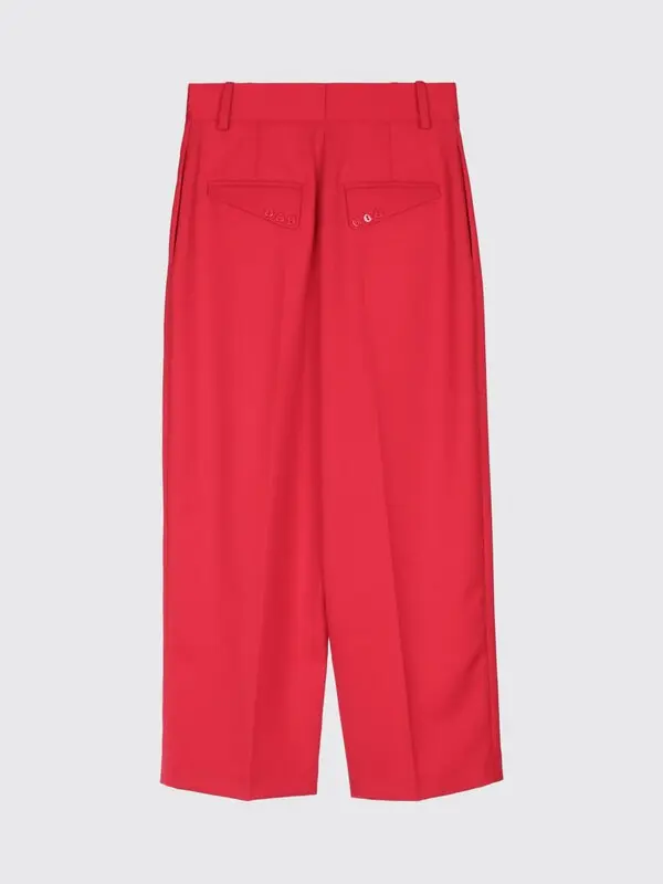 Elisabetta Franchi High-waisted Cropped Wide-leg Gabardine Trousers