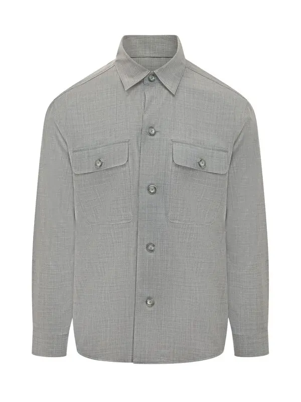 BOSS Chic Overshirt With Pocket And Buttons
