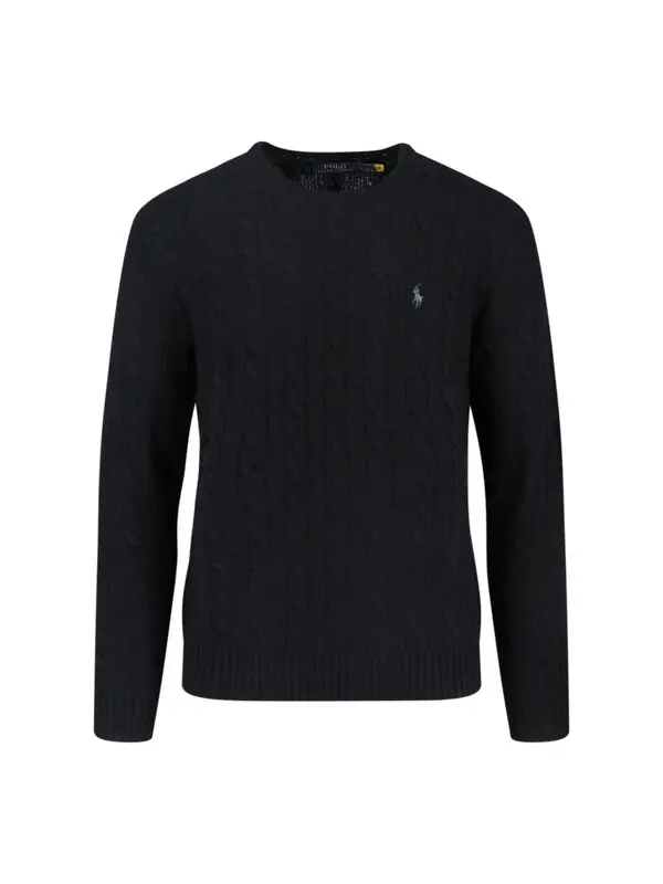 Polo Ralph Lauren Wool-cashmere Crewneck Sweater - Black