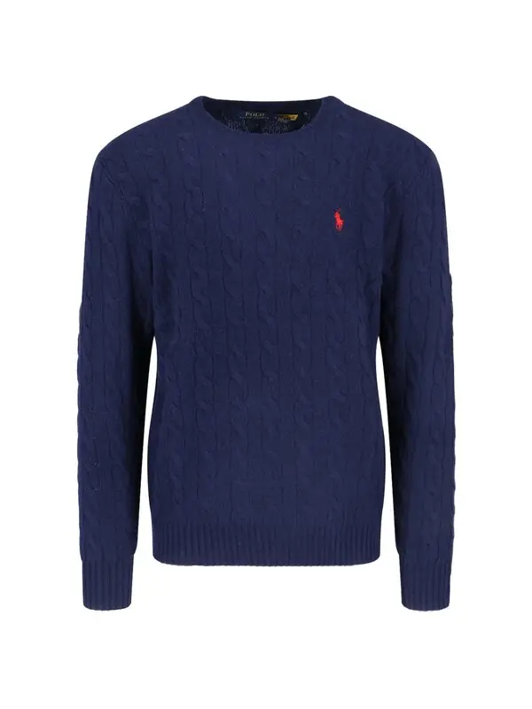 Polo Ralph Lauren Wool & Cashmere Crewneck Sweater - Blue