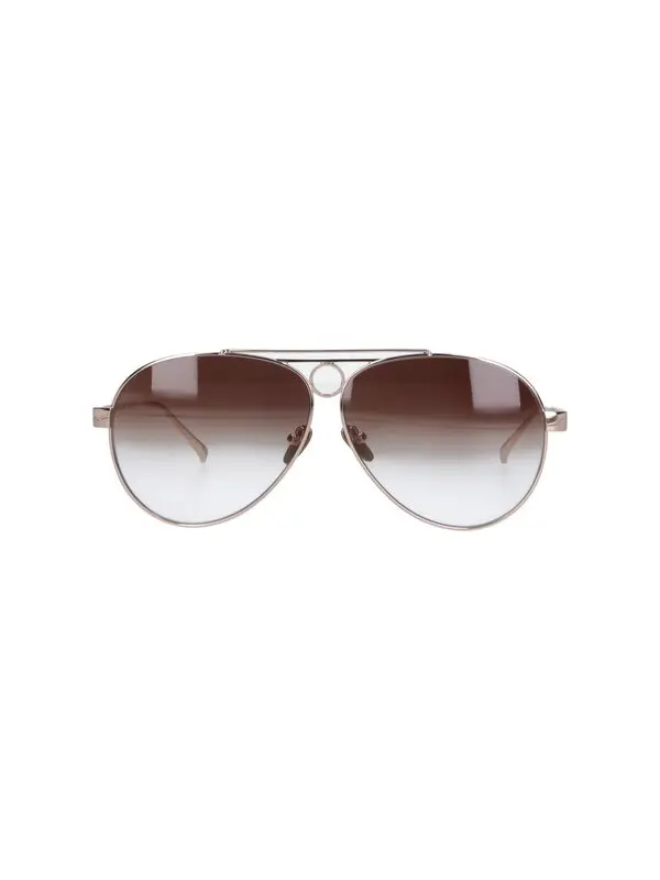 FACE.HIDE Aviator Metal Sunglasses - Gold