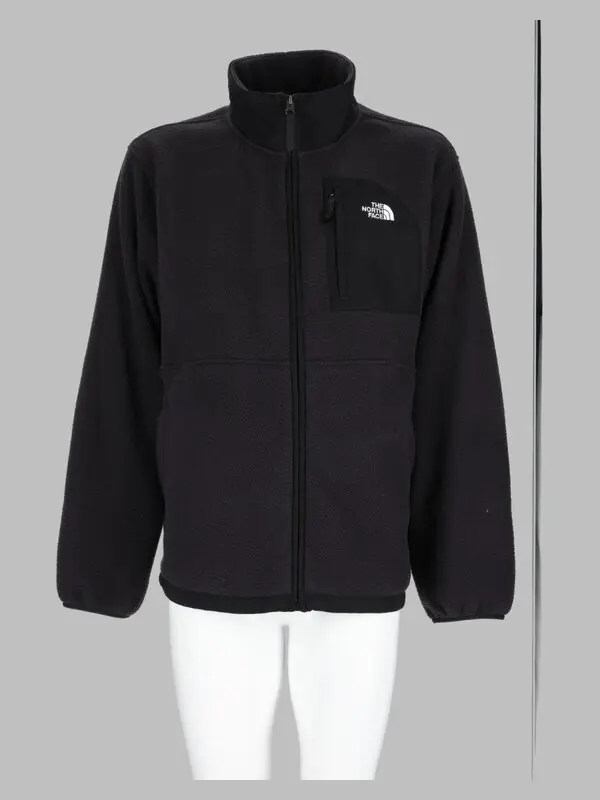 The North Face Fleece Zip Up Sports Jacket - Black