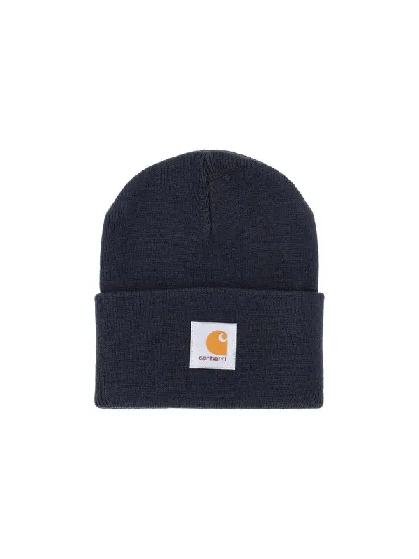 Carhartt Work In Progress Logo Patch Knit Beanie - Blue