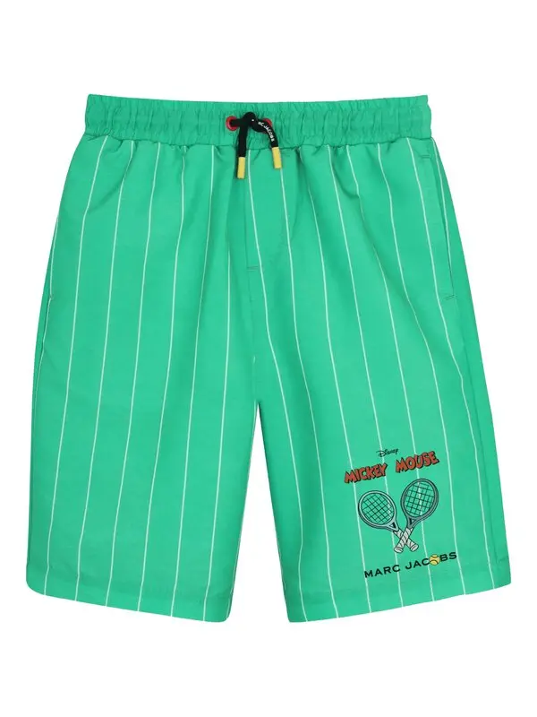 Marc Jacobs Mini Striped Swim Shorts With Drawstring Waist