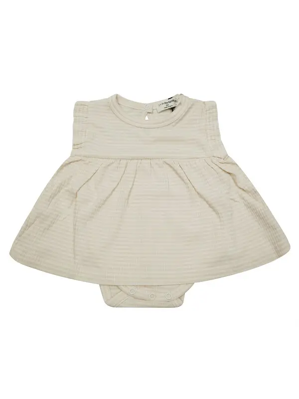 1+IN THE FAMILY Striped Mini Bodysuit - Beige
