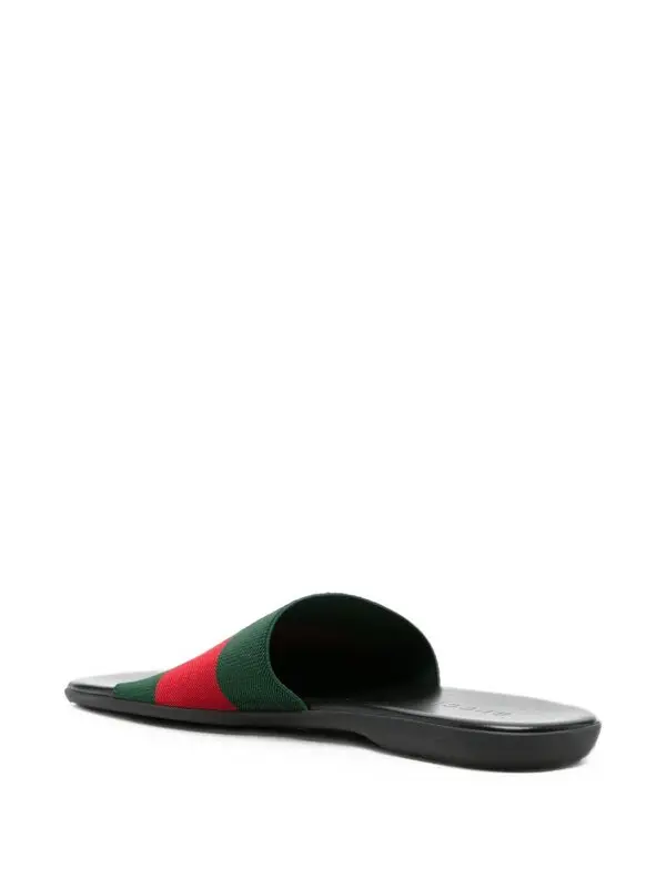 Gucci Web Detail Flat Sandals