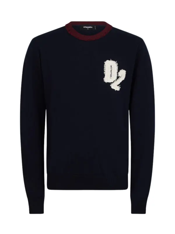 Dsquared2 Long-sleeve T-shirt With Logo - Blue