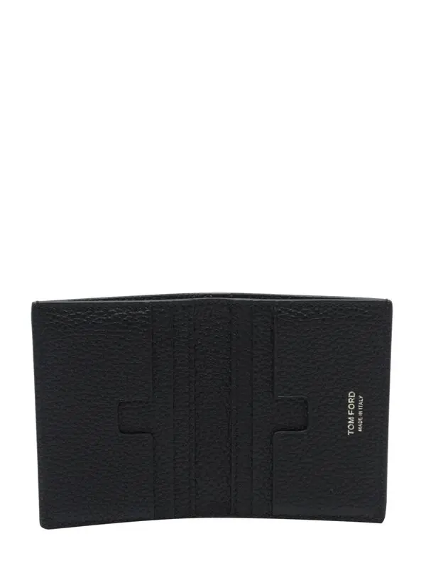 TOM FORD Leather Card Holder - Black