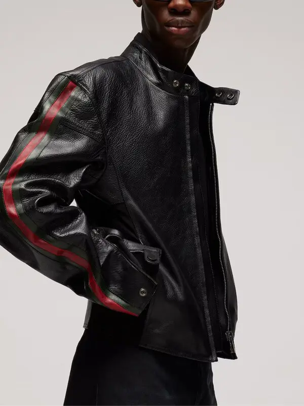 Gucci Leather Biker Jacket