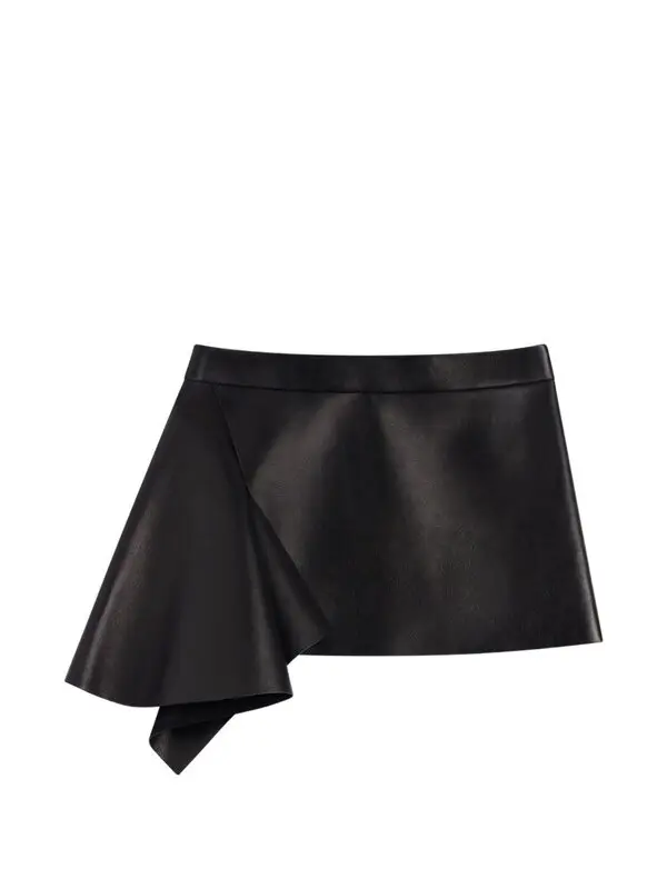 Givenchy Leather Mini Skirt - Black