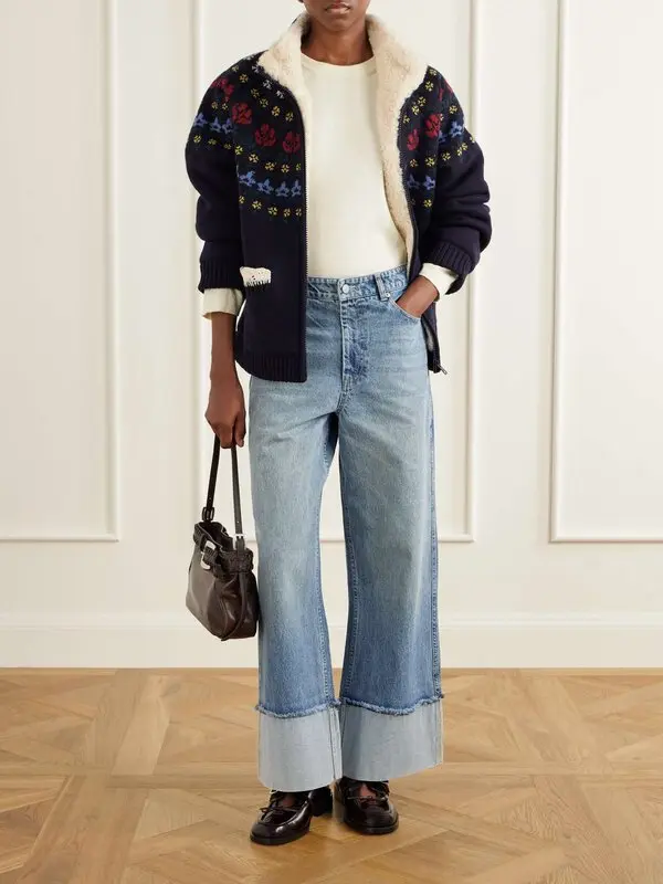 Sea Preston Crochet-trimmed Merino Wool-blend Jacket