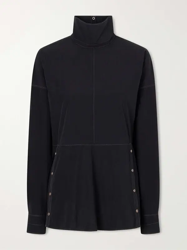 LEMAIRE Cotton-crepe Blouse - Black