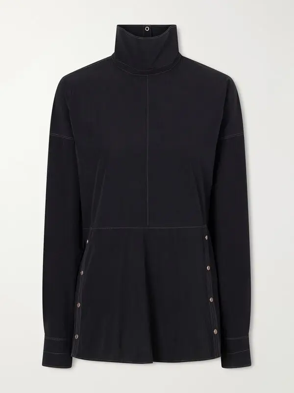 LEMAIRE Cotton-crepe Blouse - Black