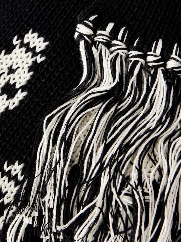 Alexander McQueen Skull-printed Cotton Scarf - Black