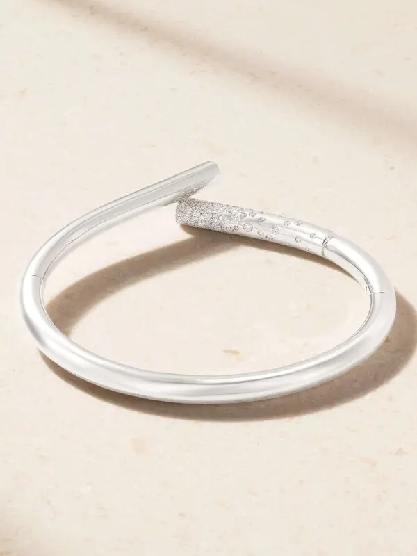 TABAYER Oera 18-karat White Diamond Bangle