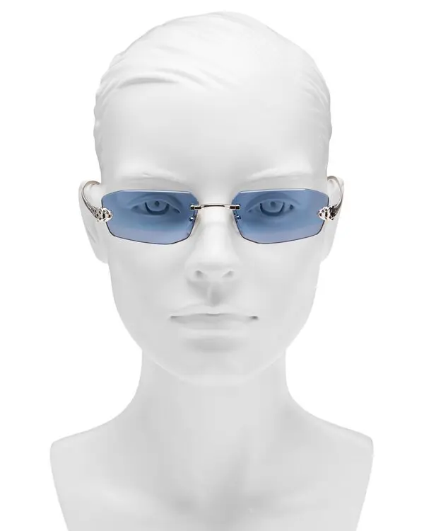Cartier Rectangular Sunglasses, 56mm
