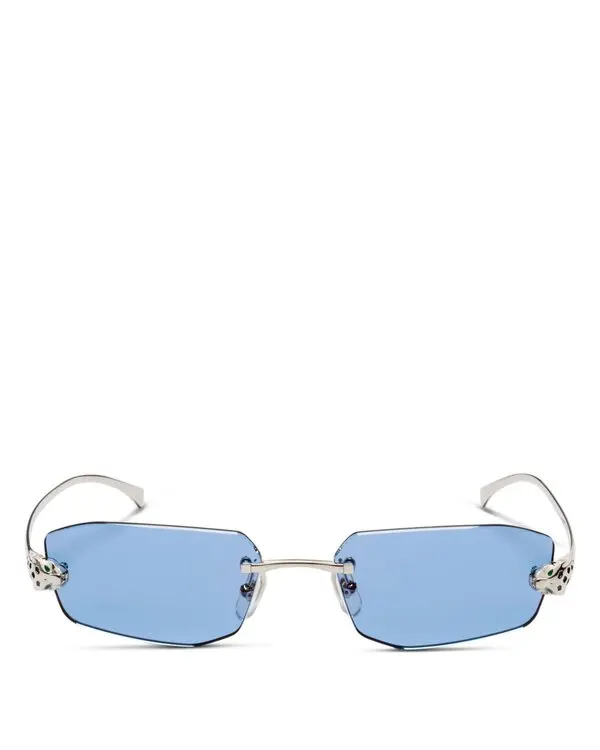 Cartier Rectangular Sunglasses, 56mm