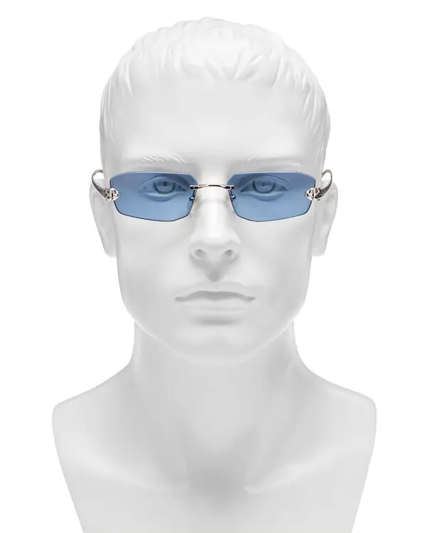 Cartier Rectangular Sunglasses, 56mm