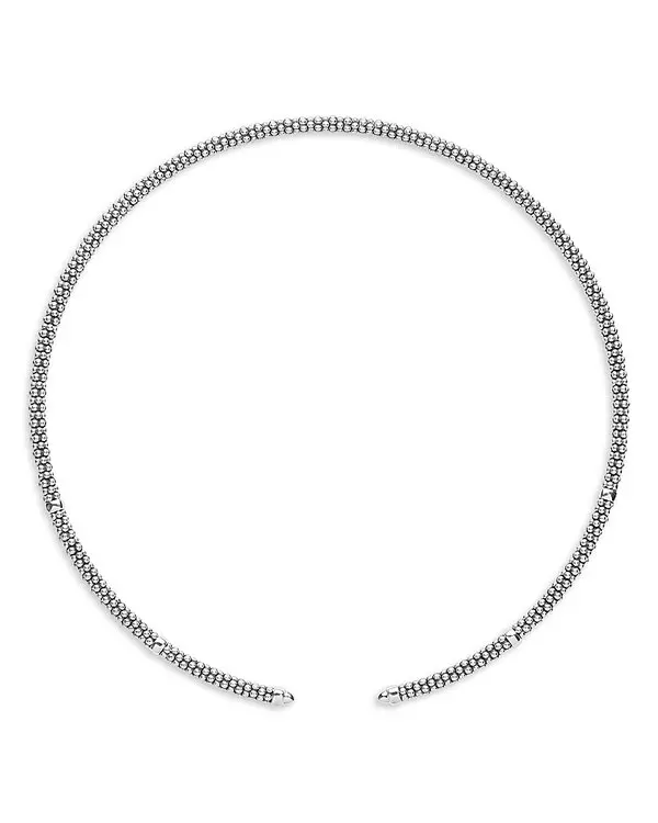 Lagos Sterling Signature Caviar Beaded Mini Versa Collar Necklace, 16