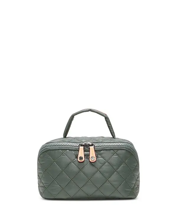 Mz Wallace Accordion Quilted Cosmetic Case - Juniper