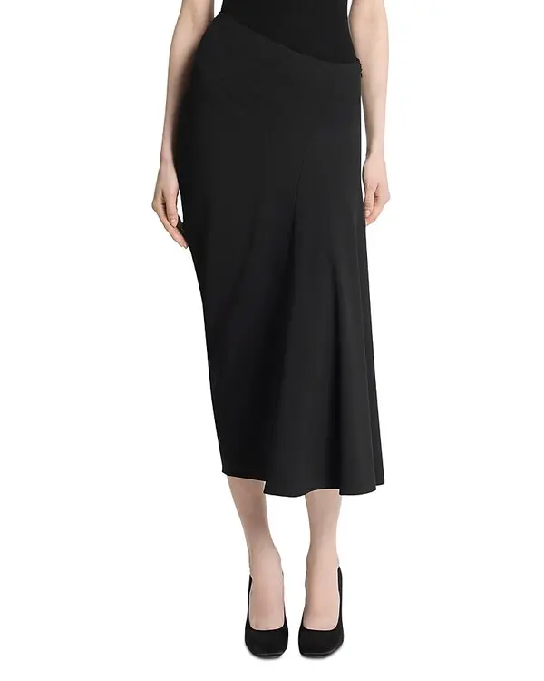 Michael Kors Strwocrep Wool-blend Bias Skirt