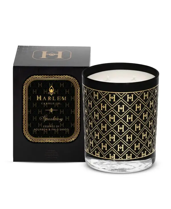 HARLEM CANDLE CO. Speakeasy 22k Gold Luxury Candle Limited Edition, 11 Oz