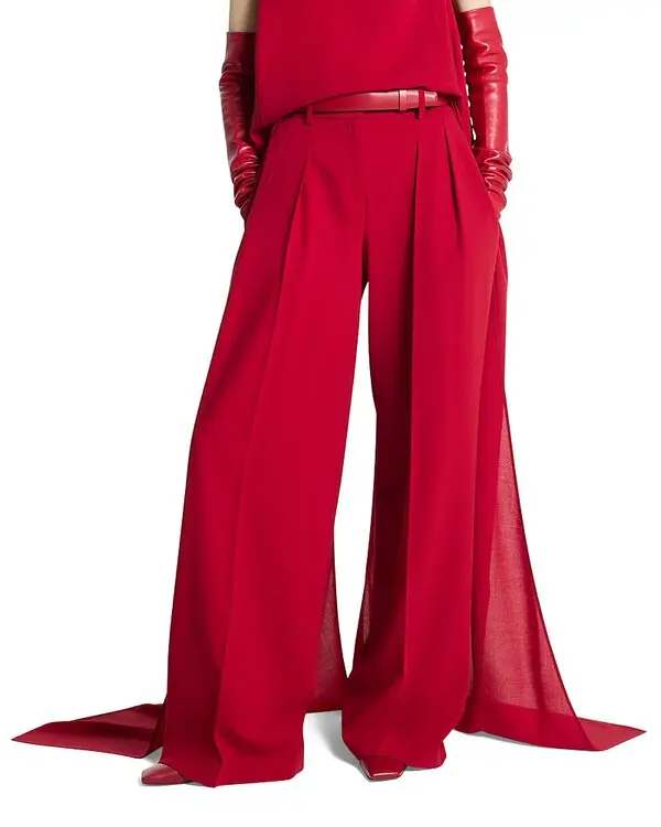 Michael Kors Pleated Wool-blend Slouch Pants