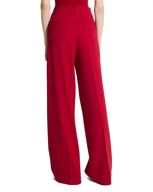 Michael Kors Pleated Wool-blend Slouch Pants