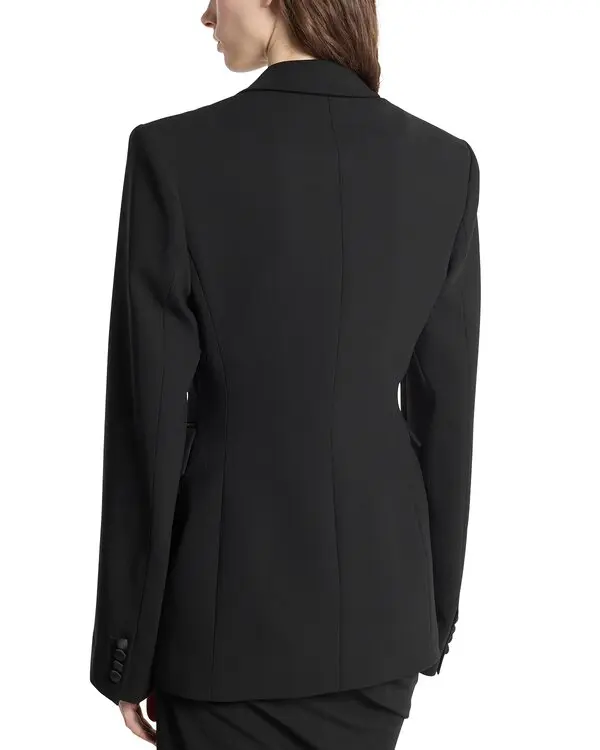 Michael Kors One Button Draped Tuxedo Blazer