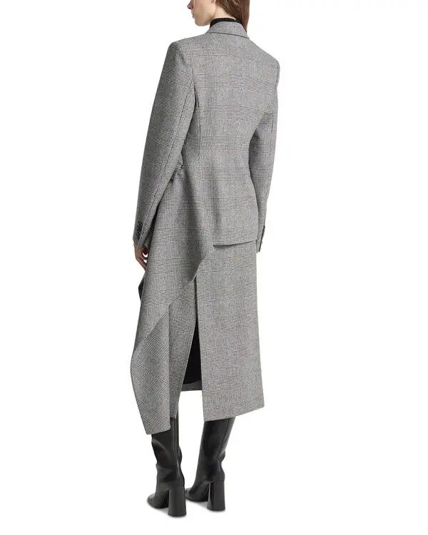Michael Kors Glenplaid Streamer One Button Blazer