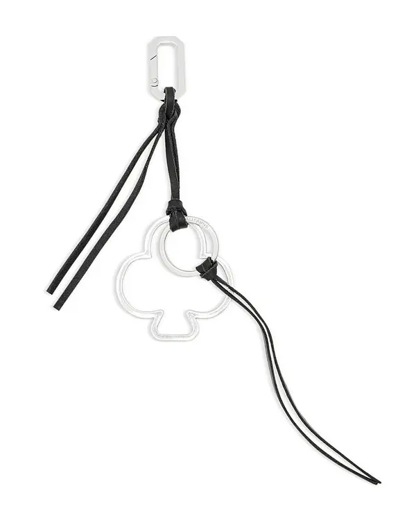 ALLSAINTS Club Metal Keyring - Black/silver