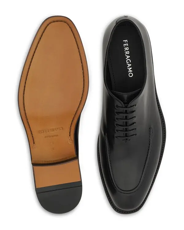 FERRAGAMO Lace Up Leather Oxfords
