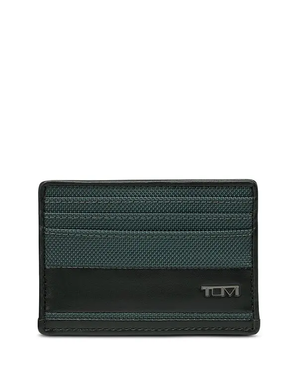 Tumi Alpha Six Credit Card Slim Card Case - Deep Pine