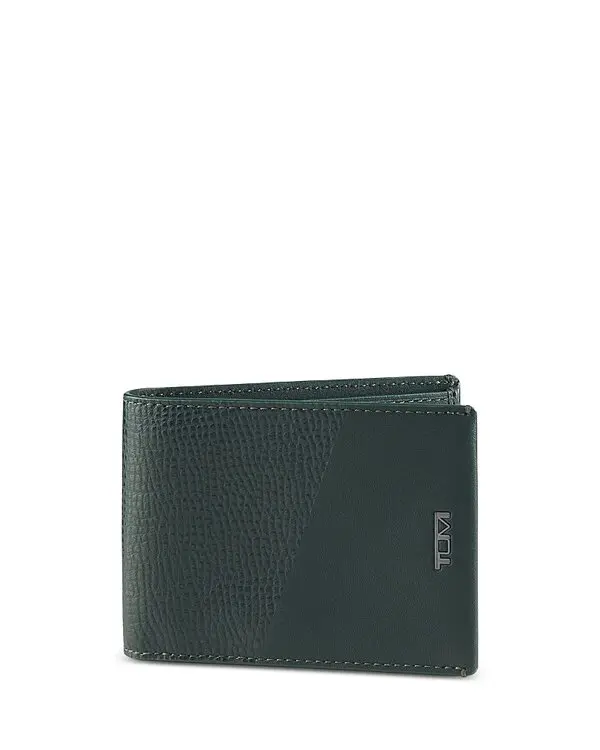 Tumi Leather Double Billfold Wallet - Deep Pine
