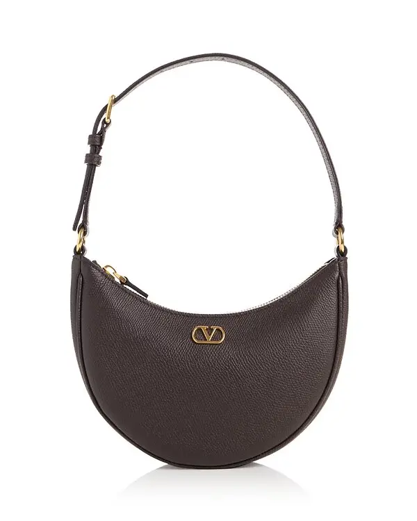 Valentino Garavani Vlogo Mini Leather Hobo Bag