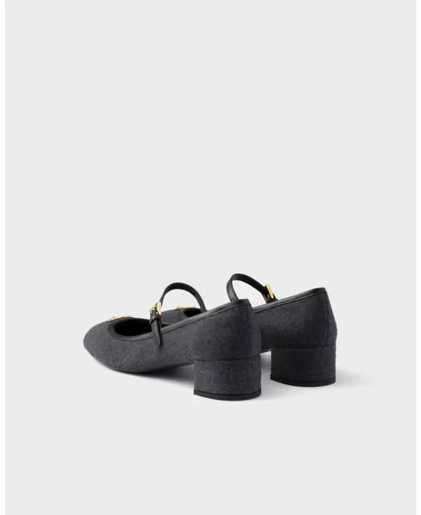 Prada Fabric Pumps - Anthracite Gray