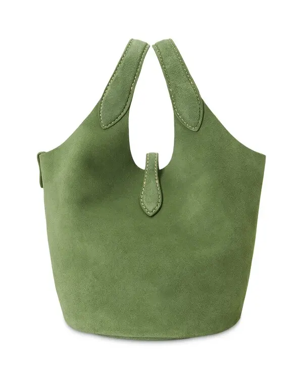 Polo Ralph Lauren Small Suede Tote Bag - Dark Green