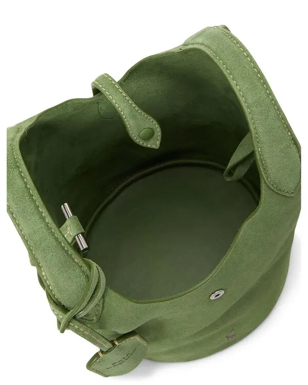 Polo Ralph Lauren Small Suede Tote Bag - Dark Green