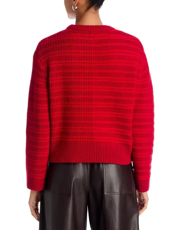 Proenza Schouler White Label Pandora Striped Long Sleeve Sweater