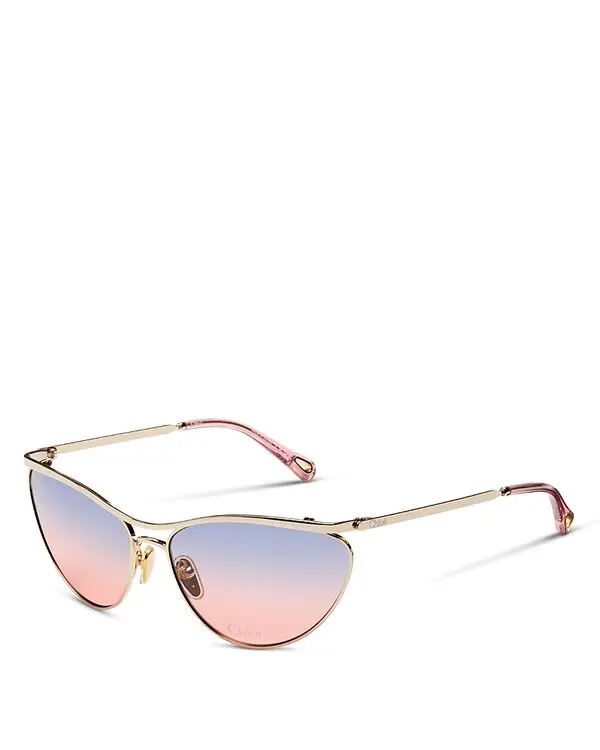 Chloé Cat Eye Sunglasses, 62mm - Gold
