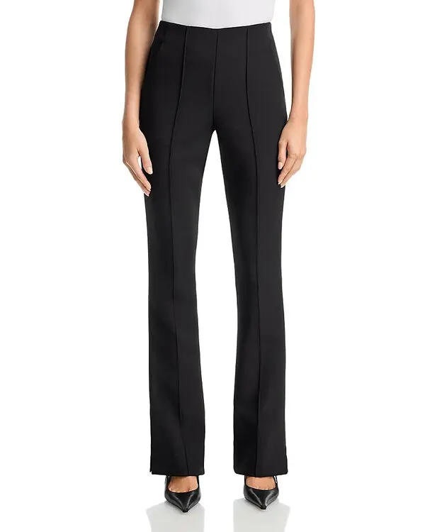 Veronica Beard Gracie Zip Back Pants - Black
