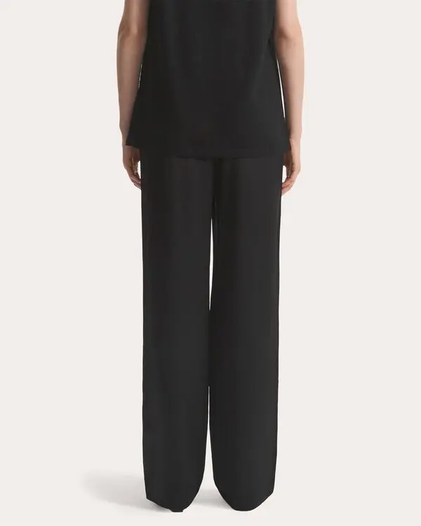Co Silk Straight-leg Pull-on Pants