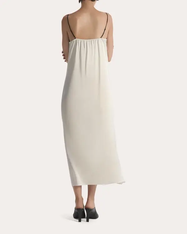 Co Silk Lace-trim Bias Slip Dress