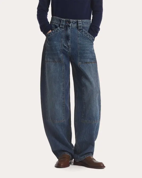 Co Patch Pocket Barrel Jeans