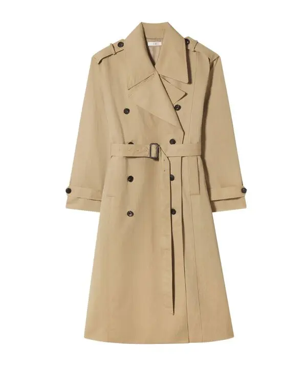 Co Cotton Twill Oversized Trench - Neutral